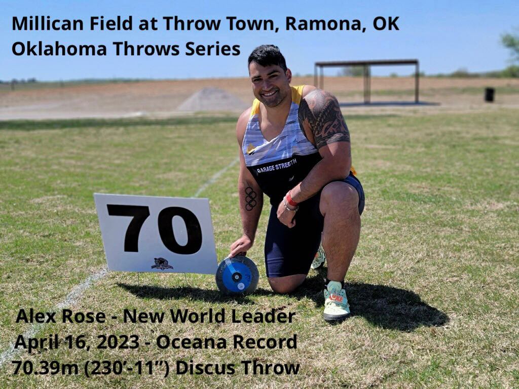 Dsc 52 Throwers from the Pacific Alex ROSE (Samoa) 69.41m and 70.39m ...